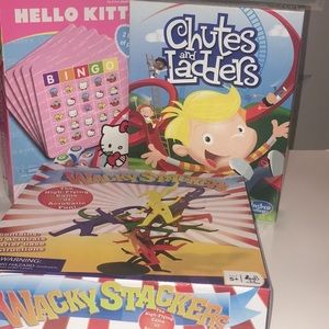 Toys | Chutes Ladders Hello Kitty Bingo Wacky Stackers | Poshmark